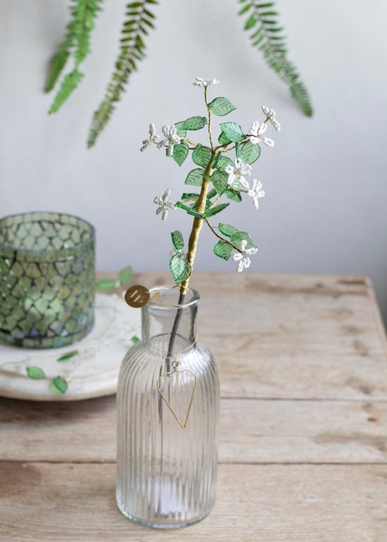 Deco bloem groene blaadjes | bol