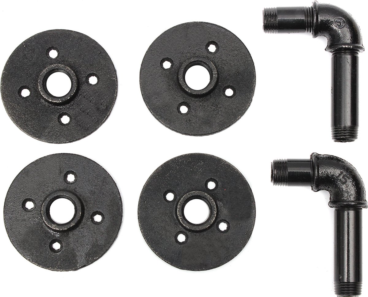 DOWAY Plankdragers - Wandplank industrieel - Legplankdrager - ijzer - 2 ...