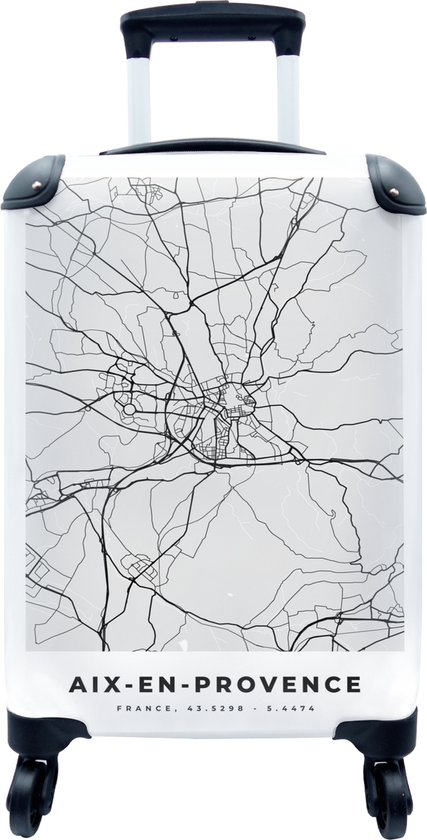 Koffer - Plattegrond - Kaart - Stadskaart - Frankrijk - Aix-en-Provence ...