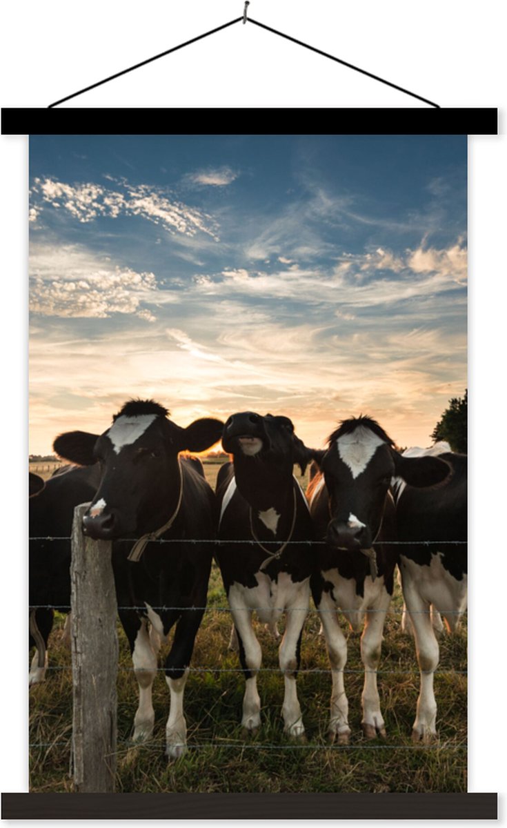 Porte-affiche avec affiche - Affiche scolaire - Animaux - Vache ...