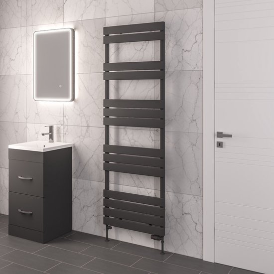 Eastbrook - Addington Type 10 Handdoek Radiator Mat Antraciet 175x60cm ...