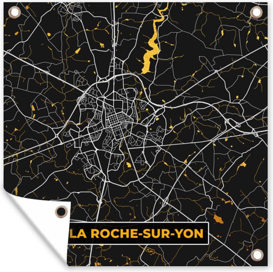 Tuin poster La Roche-sur-Yon – Plattegrond – Frankrijk – Kaart ...