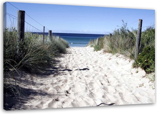 Trend24 - Canvas Schilderij - Pad Door De Duinen - Schilderijen - Landschappen -... | bol