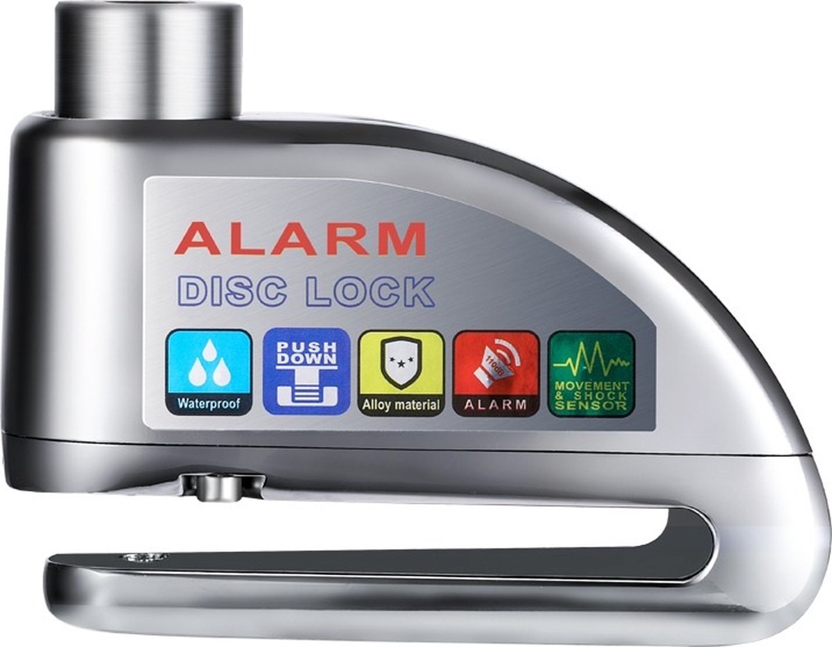 Remschijfslot Fietsalarm Fietsslot met Alarm Scooteralarm Scooterslot ...