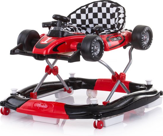 Loopstoel Racer 4 in 1 rood voor de ontwikkeling van je baby! | bol.com