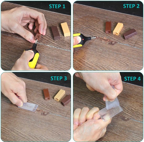 Navaris laminaat vloeren reparatie set - DIY set voor reparatie van ...