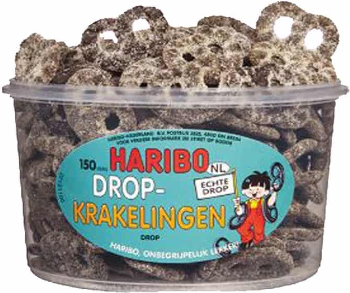Haribo Drop Krakelingen - 150 stuks | bol.com