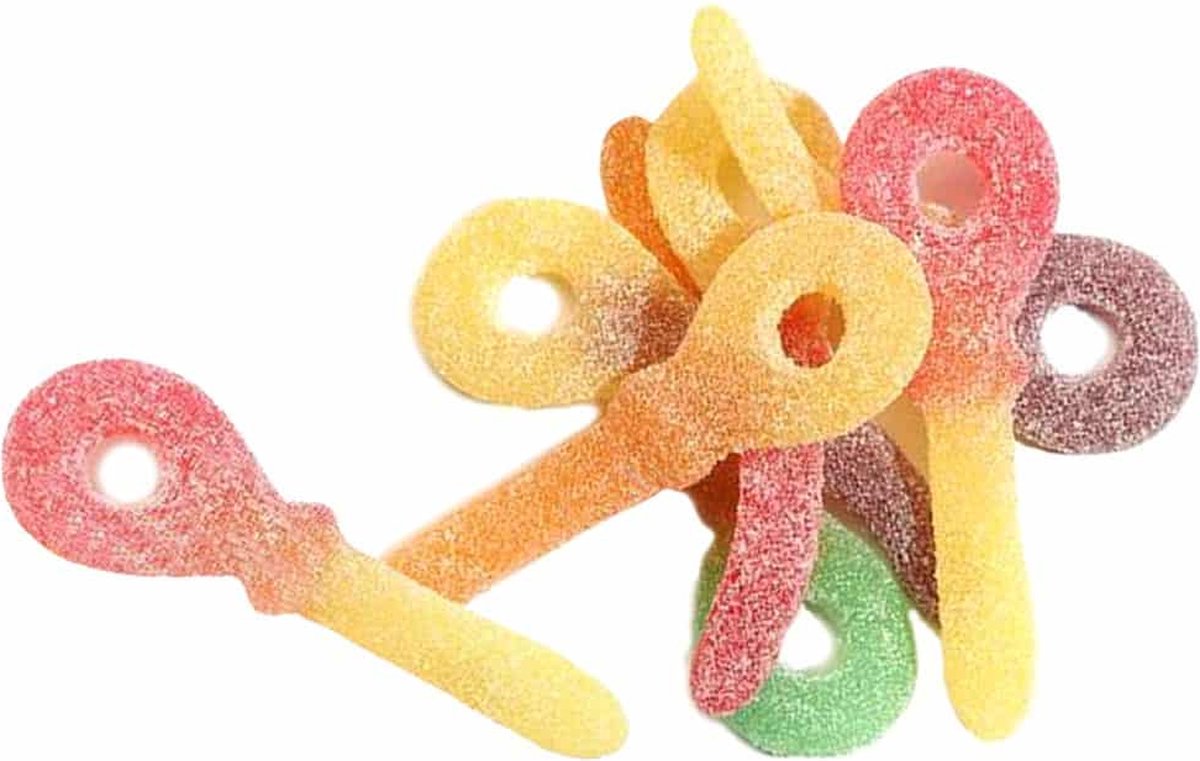 Red Band Zure Sleutels 1 pot à 100 stuks - Zuur snoep - Winegums met ...