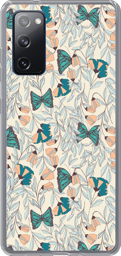 Telefoonhoesje Geschikt voor Samsung Galaxy S20 FE hoesje - Meisjes - Vlinder -... | bol