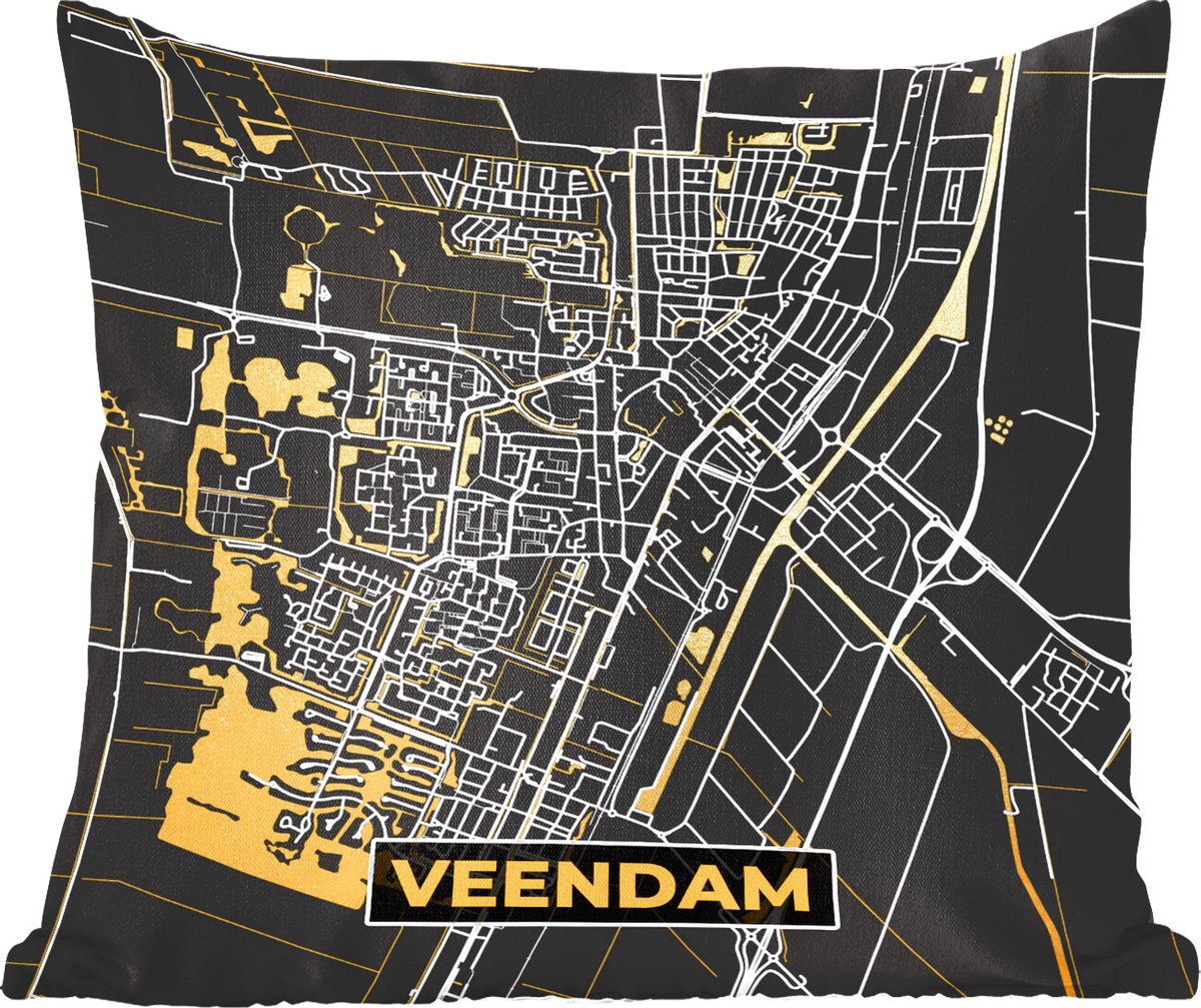 Sierkussens - Kussentjes Woonkamer - 45x45 cm - Veendam - Kaart ...