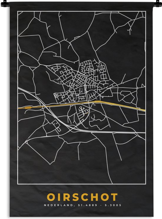Wandkleed - Wanddoek - Kaart - Plattegrond - Stadskaart - Oirschot ...