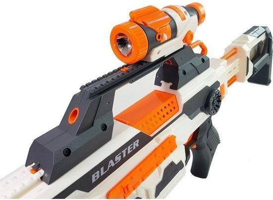 Nerf gun - metlichteffecten - 75x30 cm - inclusief 20 foam kogels | bol.com