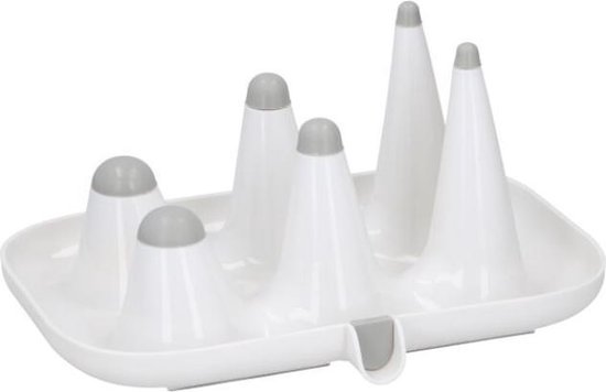 Afdruiprek met lekbak - Glazen houder - Kunststof - Afwas druiprek ...