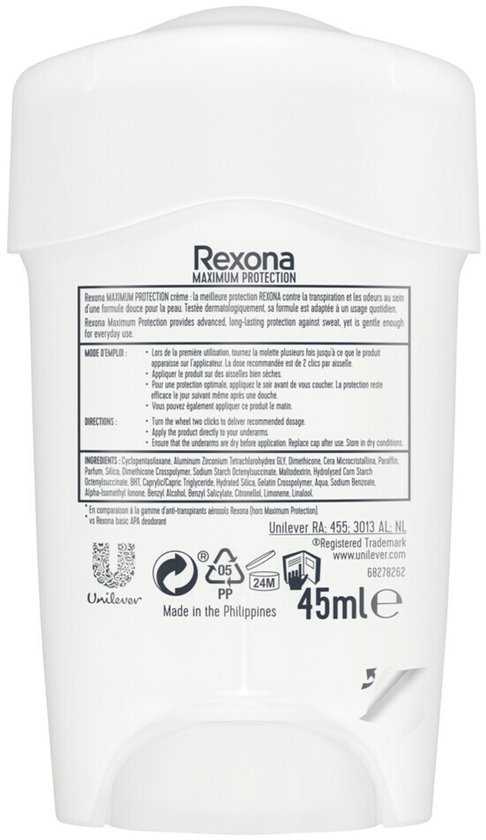 Rexona Men - Deodorant Stick - Maximum Protection Clean Scent - Anti ...