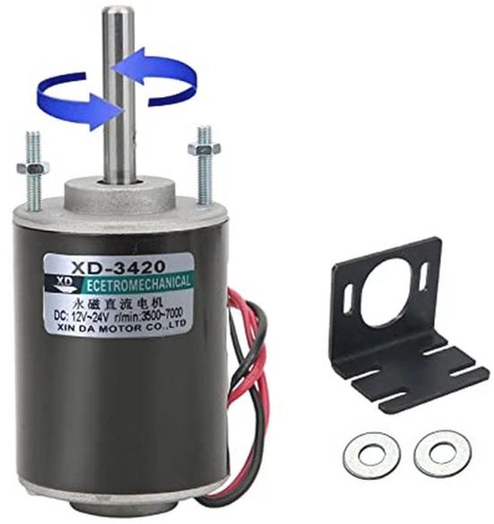 Mini Elektromotor 12V/24V Gelijkstroommotor 3500/7000 RPM voor DIY ...