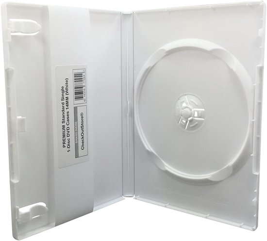Premium Standard 1 Disc DVD-hoes, 14mm, wit | bol