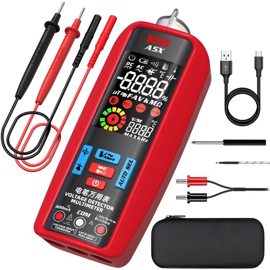 Intelligente Digitale Multimeter A5X – Automatisch Meten van Spanning ...