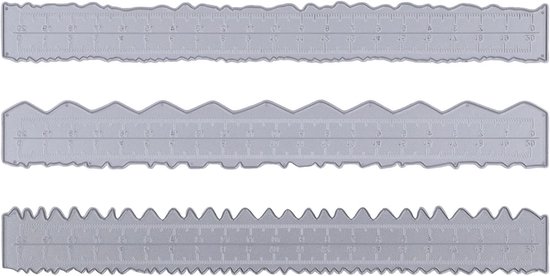 Deckle Edge Ruler - 3Pcs Paper Tearing Ruler - Craft Ruler - Paper ...