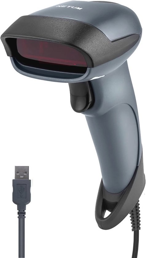Wired Laser Barcode Scanner 32-bit Decoder 1D met USB-kabel | bol