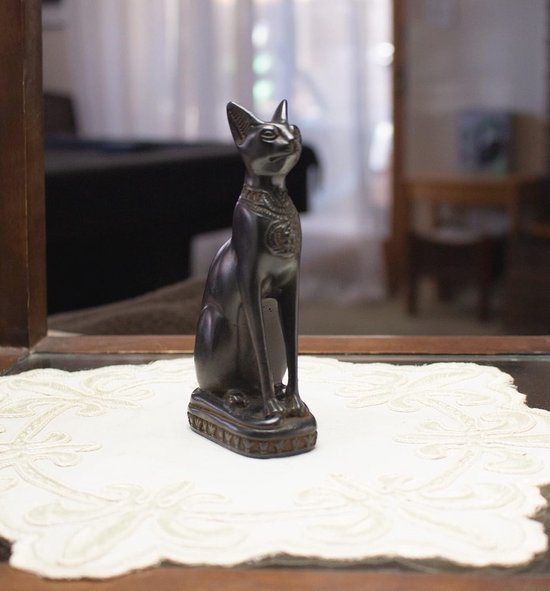 Discoveries Egyptian Imports Bastet Cat Godin Standbeeld - Zwart - 5.5 ...