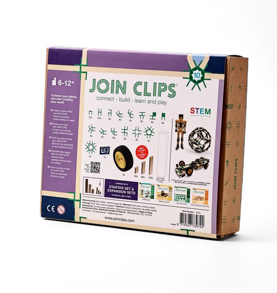 JOIN CLIPS 200 MINI PLANKS CONSTRUCTION SET. | bol