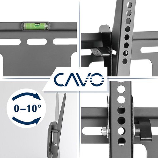 Kantelbare tv-muurbeugel 32-55 inch Max VESA 400x400mm tot 50kg | bol