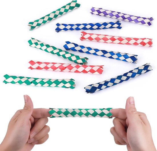 24Pcs Chinese Finger Traps - Classic Finger Traps - Pet Chew Toys ...