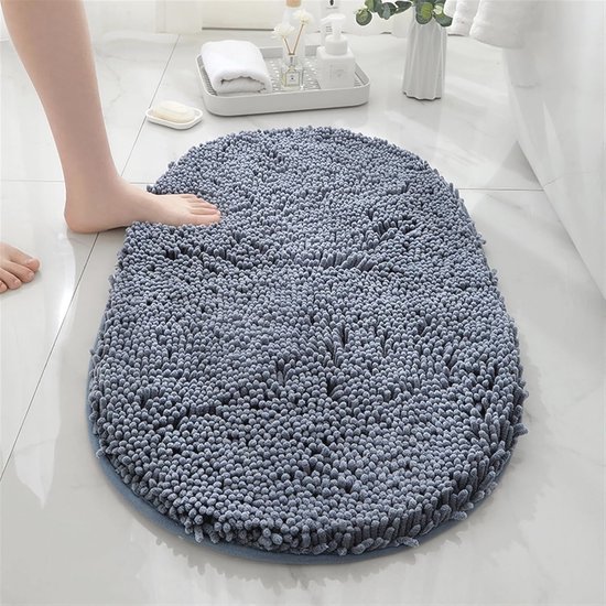 Antislip Ovaal Badkamertapijt - Waterabsorberende en Wasbare Badmat in ...