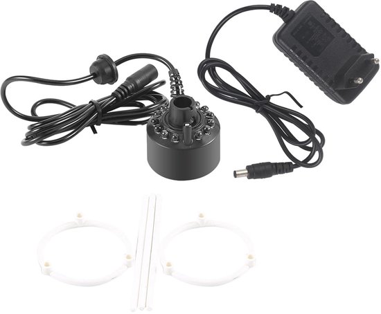 Water Mist Maker 12LED Water Atomizer for Indoor Fountain Pool Water ...