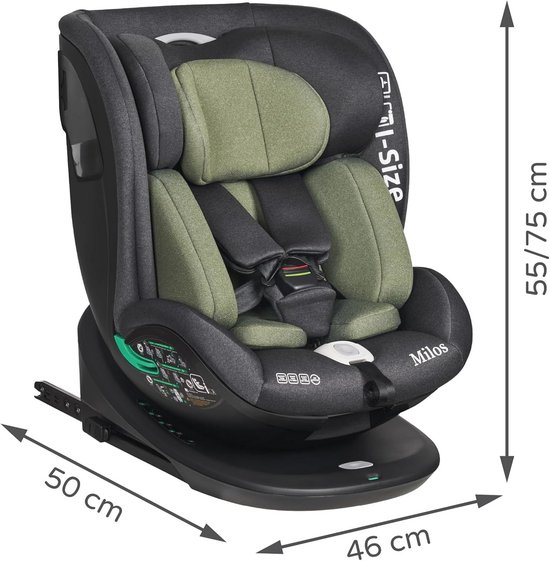 Autostoel I-Size Groep 0/1/2/3 - Veilig en Comfortabel van Geboorte tot ...