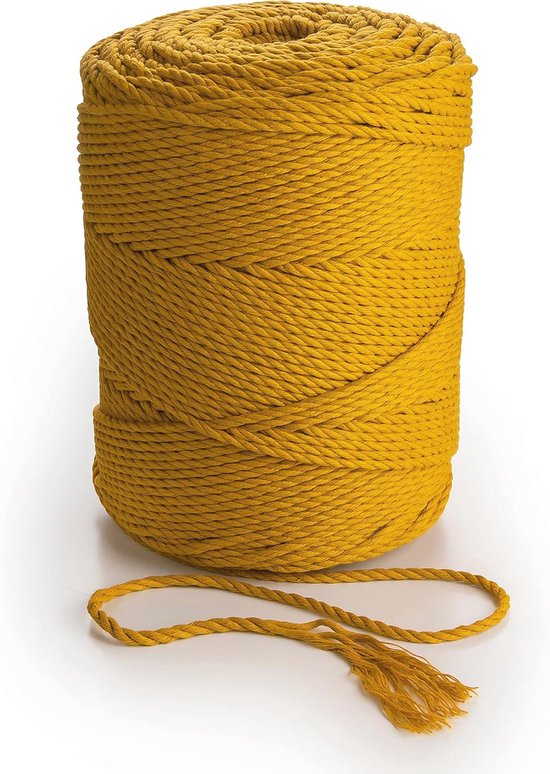 Gekleurd Macrame Draad 3mm - 260m 3-Ply Katoenen Koord voor ...