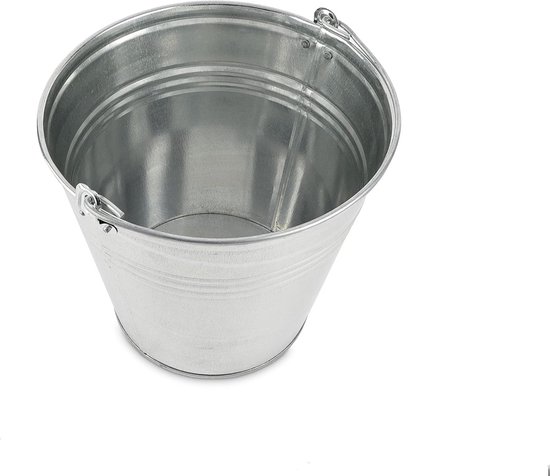 Metalen Emmer met Handvat - Verzinkt - 7 Liter - Geschikt als ...