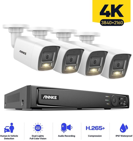 4K PoE Bewakingsset – Beveiligingscamera Set – CCTV Camera Systeem – IP ...