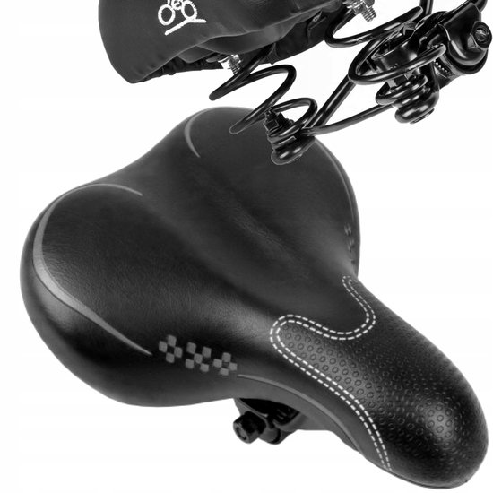 JET Stadsfiets Zadel met Veren - Unisex Stads- en Trekkingfiets Zadel | bol