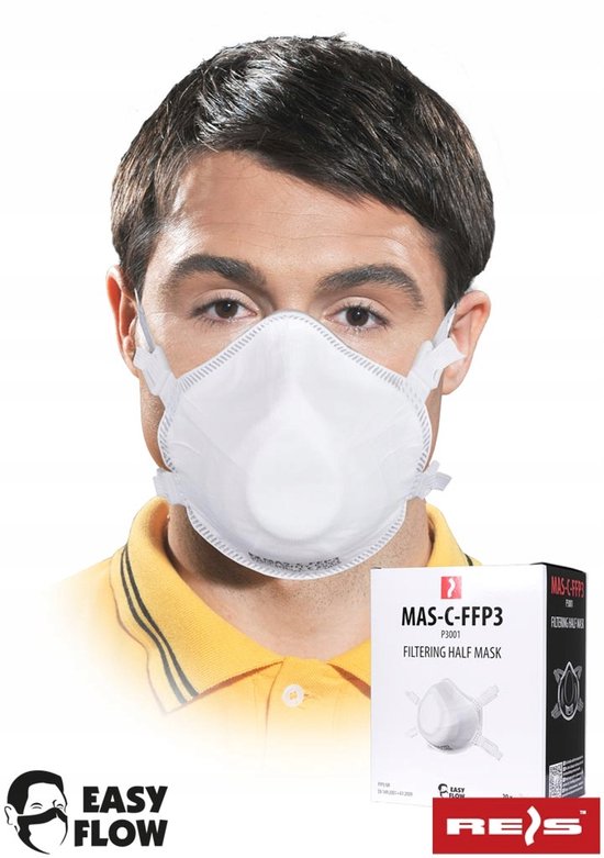 Reis FFP3 Antismog Masker - Ademhalingsbescherming Tegen Fijnstof | bol