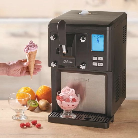 Ijsmachine voor zelfgemaakt romig ijs met digitaal display | bol