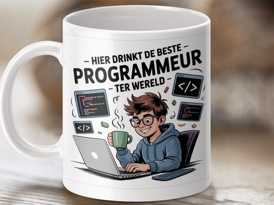 Mok beste programmeur, programmeur mok, programmeur wereld mok, cadeau ...