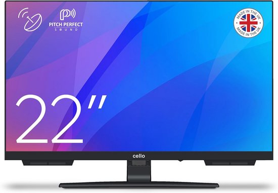 22 inch Full HD LED Televisie Frameloos met Triple Tuner (DVB-T2/S2/C ...
