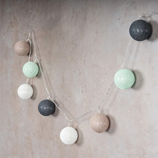Lichtsnoer met 15 LED-bollen in diverse kleuren | bol