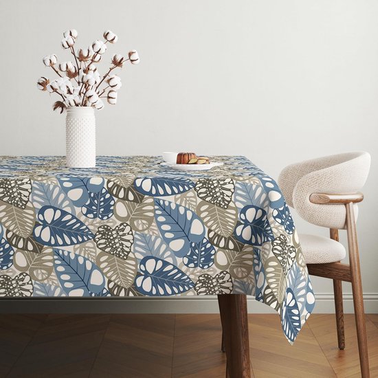 Waterdicht Tafelkleed Blauw Bescherming en Decoratie 220 x 140 cm | bol