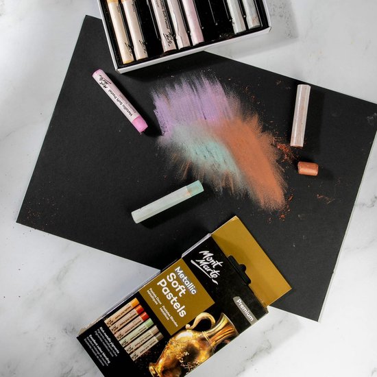 Premium Metallic Zachte Pastels - 10 Stuks, Diverse Kleuren voor Kunst ...