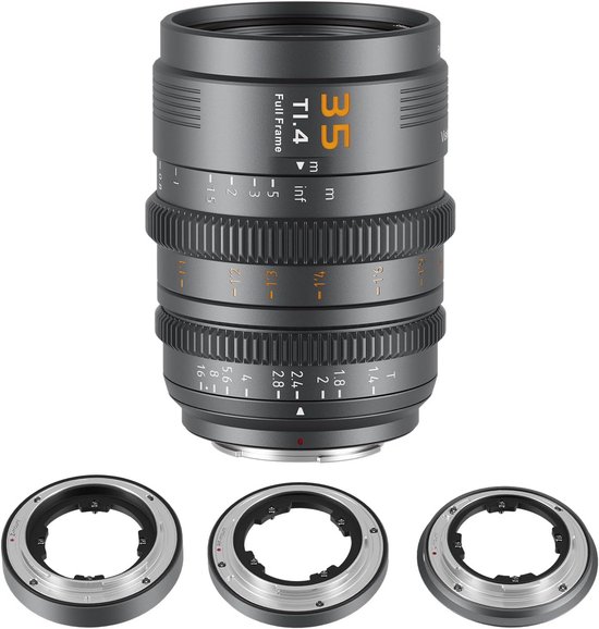35mm Full Frame Cine Lens T1.4 Handmatige Focus Cinema Lens Universele ...