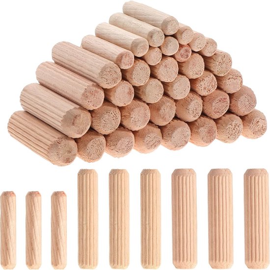 650 Stuks Houten Pluggen - Hard Massief Hout voor Meubelreparatie en ...