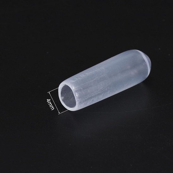 All4You - Set van 50 rubberen eindkappen voor 4 mm ronde buizen - PVC ...