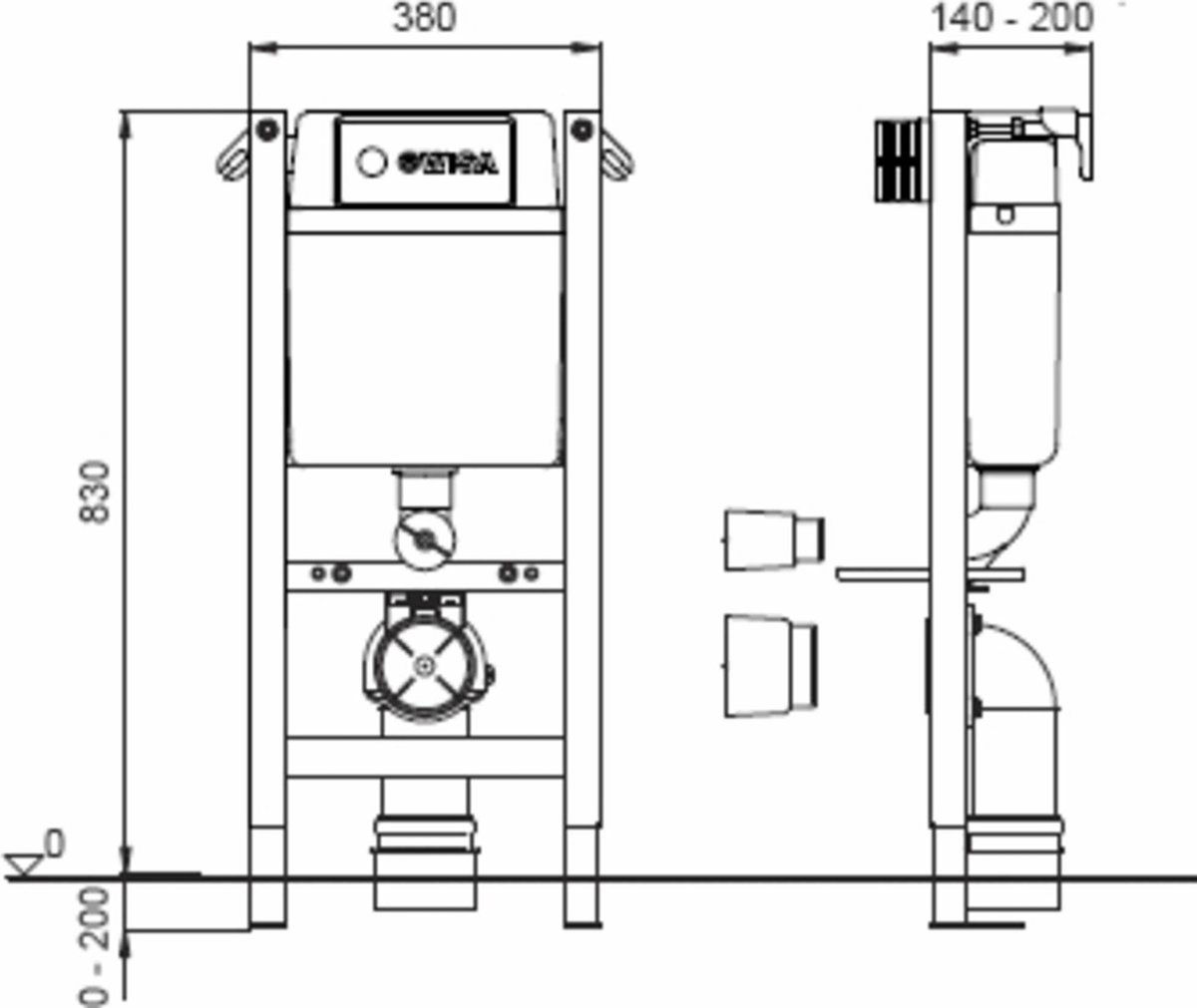 Wisa Xt Wc 83 Mech 90-110 # | bol