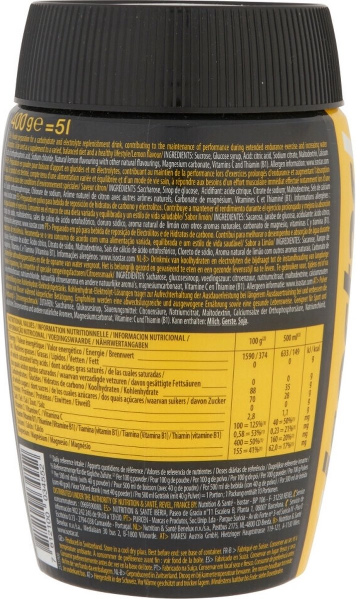 Isostar Poeder Hydrate And Perform Sportdrank Lemon *bestekoop ...