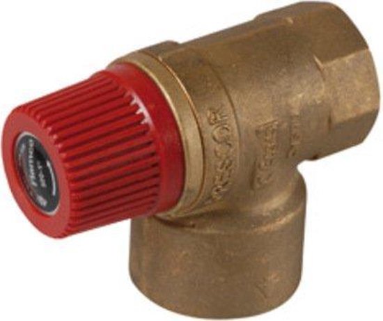 Flamco Prescor overstortventiel 170 - 3/4" binnendraad 3 bar, max ...