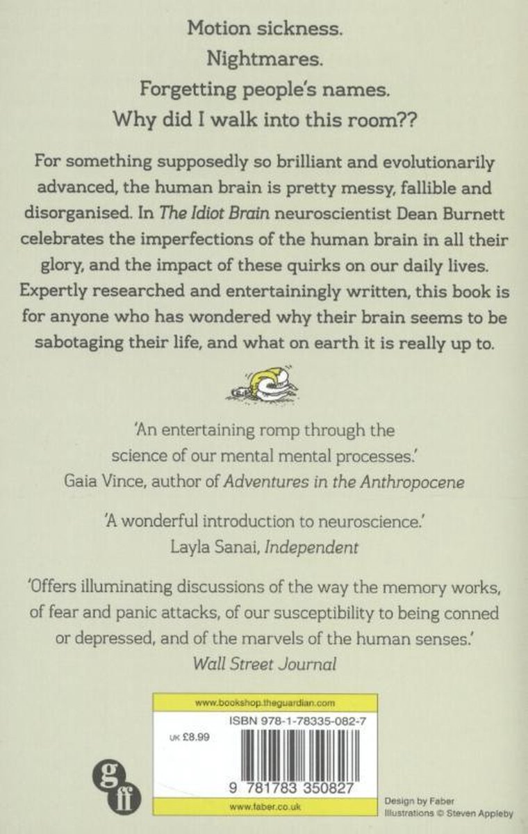 The Idiot Brain, Dean Burnett | 9781783350827 | Boeken | bol