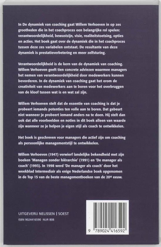 PM-reeks - De dynamiek van coaching | 9789024416592 | W. Verhoeven | Boeken | bol