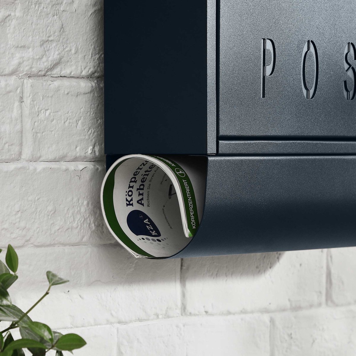 Brievenbus - Wandbrievenbus - Slot met koperen slotcilinder - Draaibaar ...